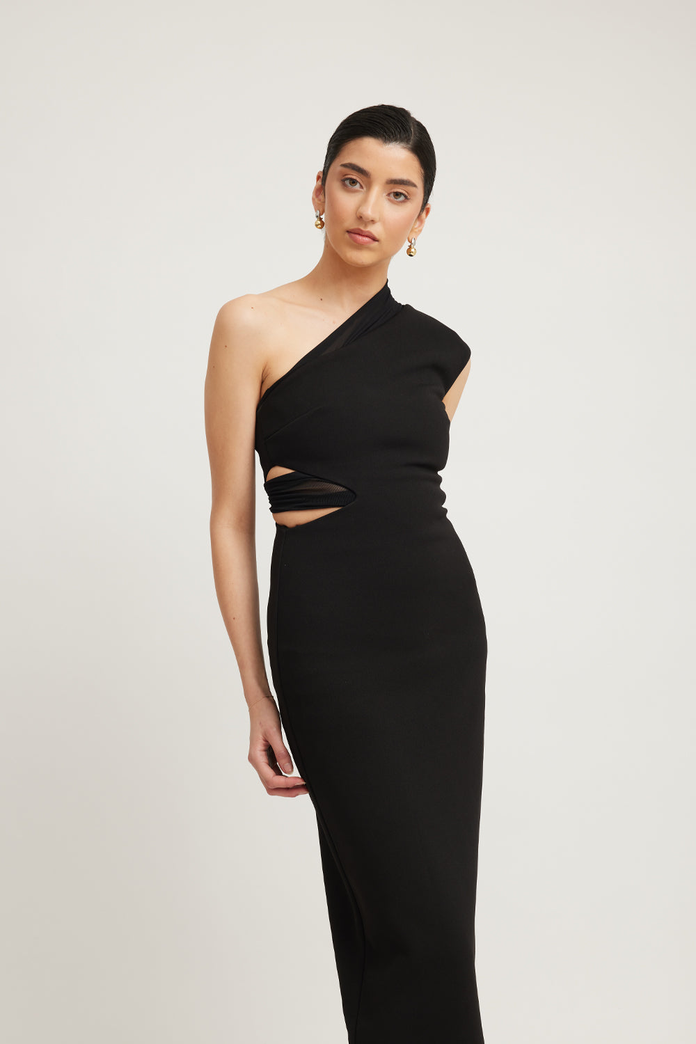 TABITHA DRESS - BLACK – TOJHA